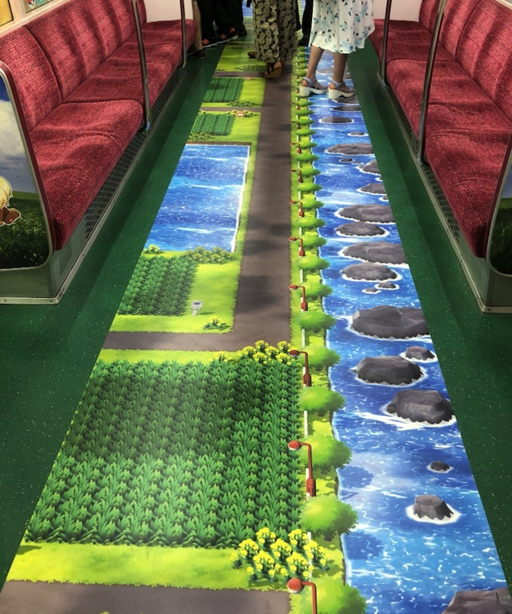 Nintendo transforma el metro de Tokio en un mapa de Pokémon - Creatividad